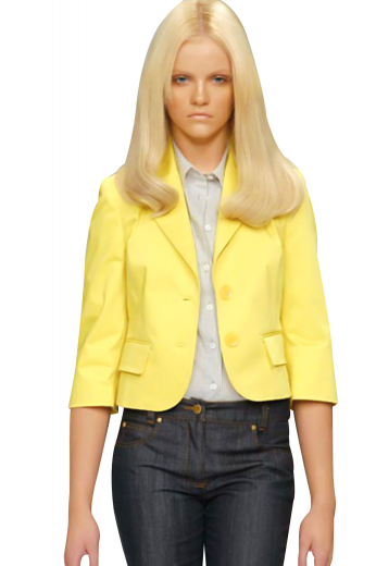 Women's Tailored Yellow Summer Jacket