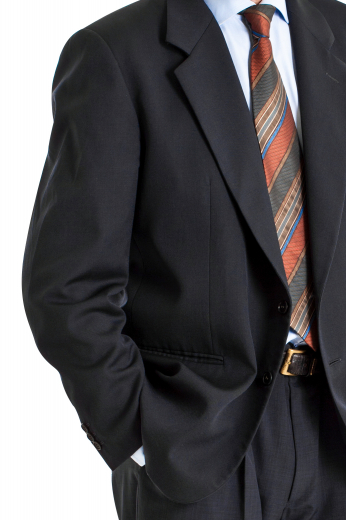 Men's Bespoke Midnight Blue Single Breasted Suit