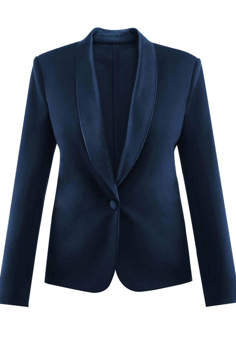 Women's Custom Tailored Midnight Blue Blazer
